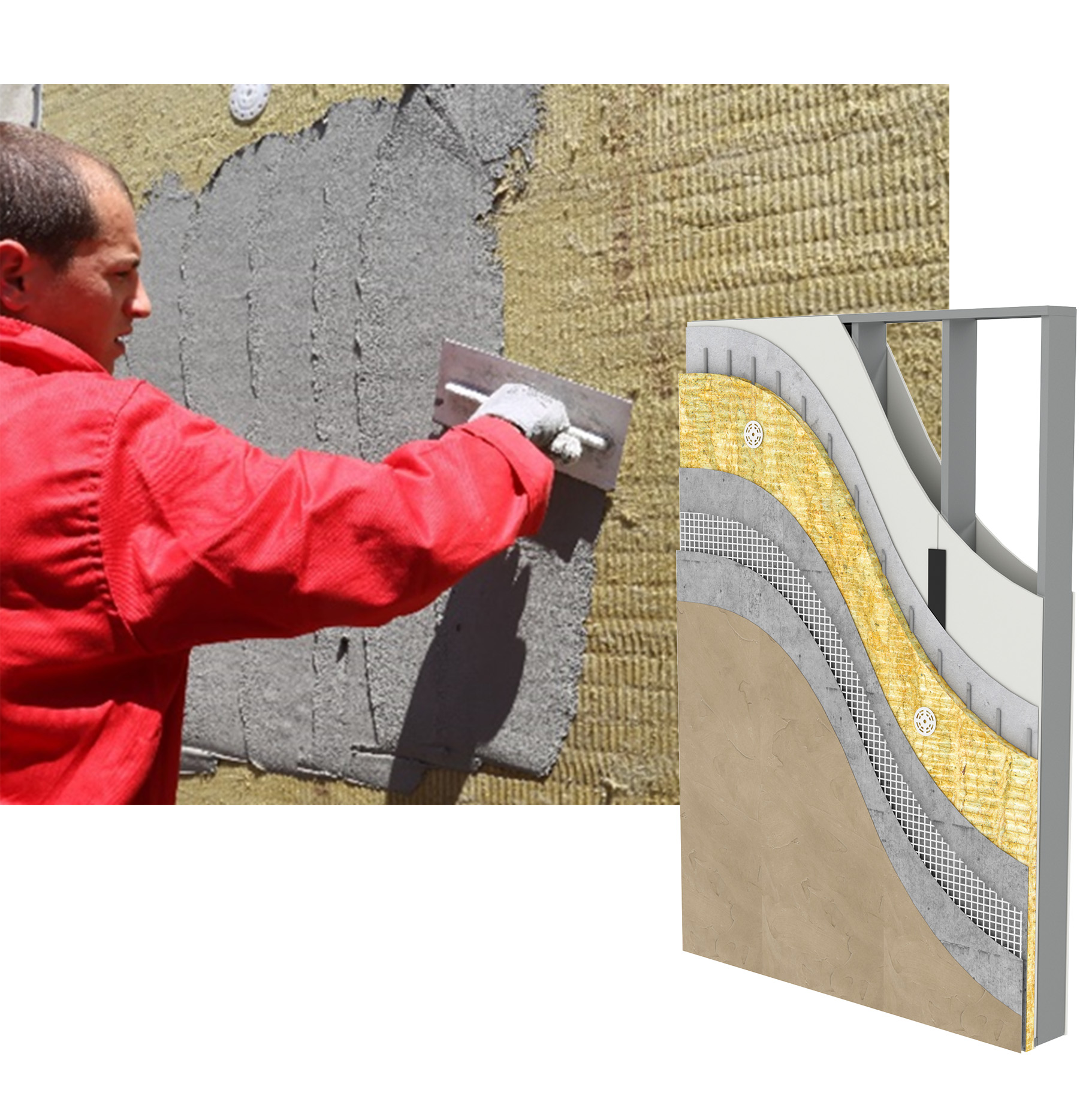 Systèmes d’isolation des façades avec enduit (SIFE) | ROCKWOOL